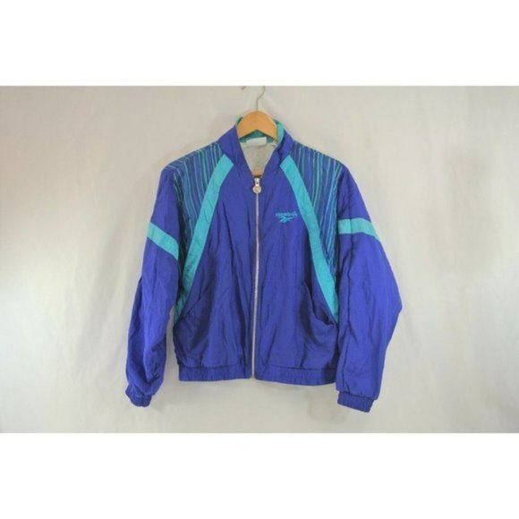 Reebok | Jackets & Coats | Reebok Athletic Jacket Blue Teal Mens Small ...